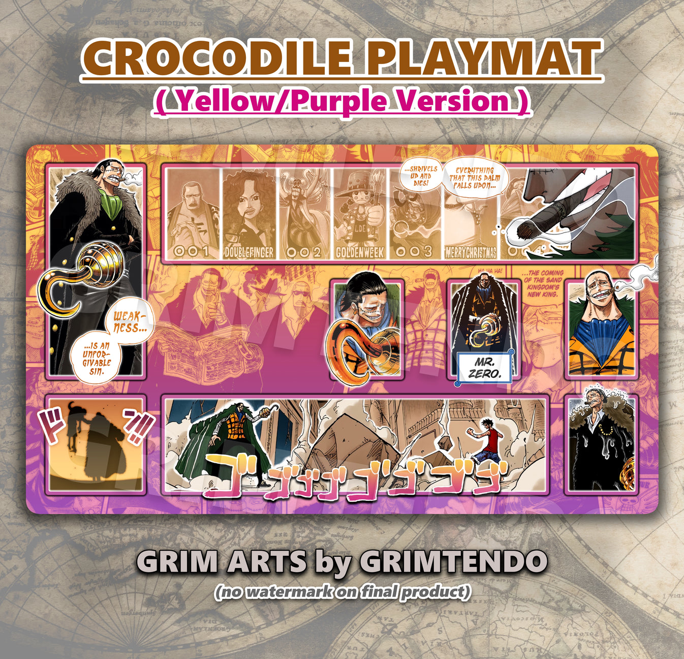Crocodile (Full Playmat) – GRIM ARTS