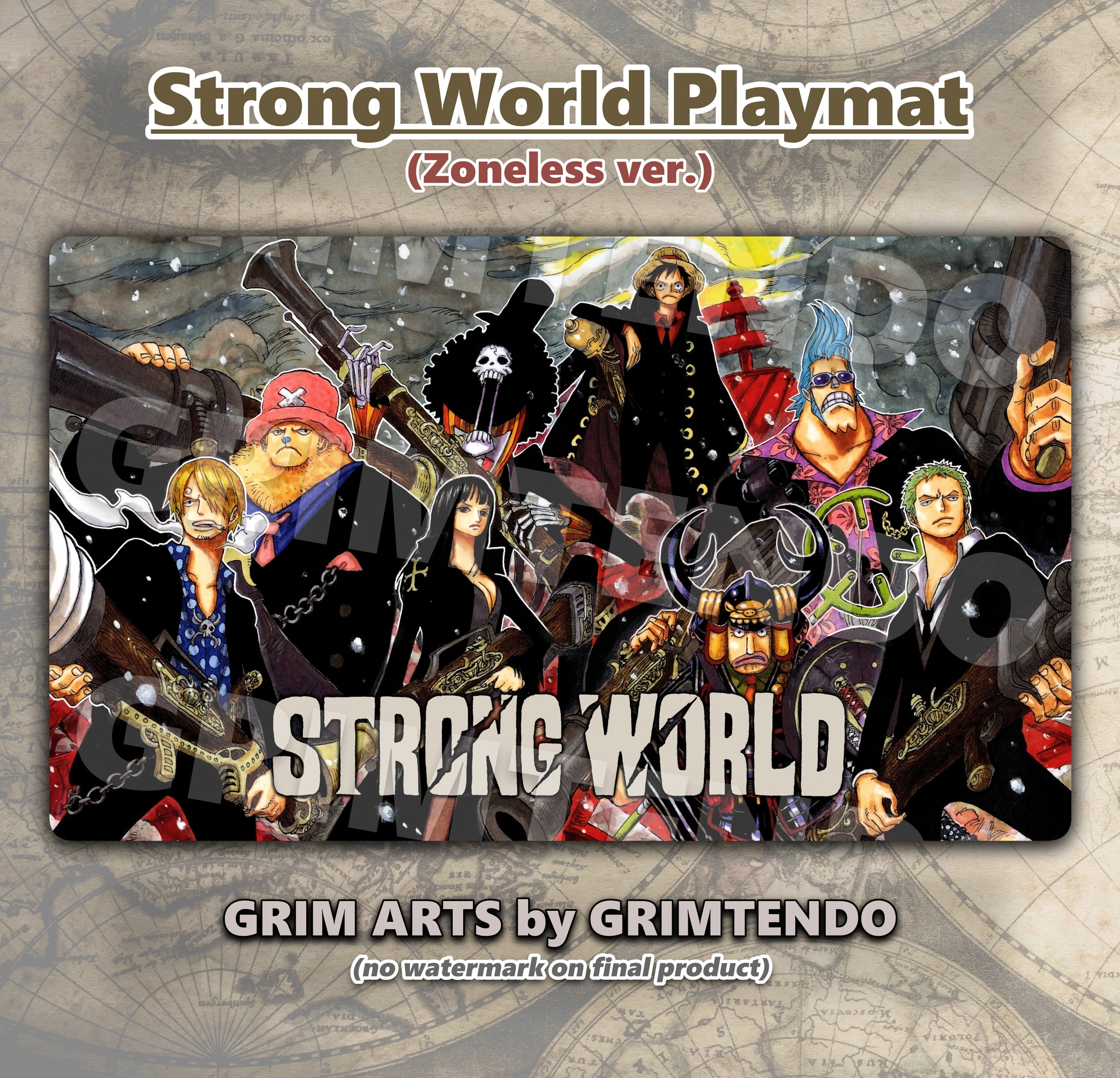 One Piece TCG - Strong World Playmat – GRIM ARTS