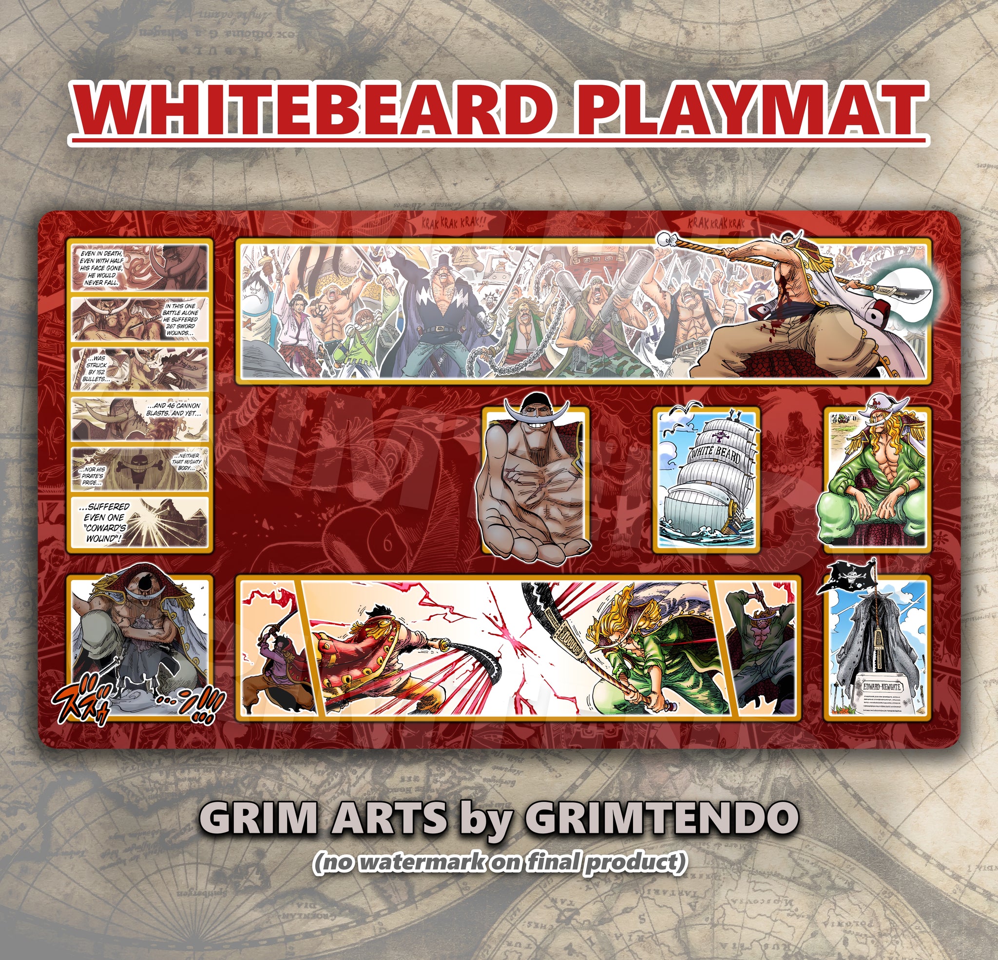 Whitebeard (Full Playmat) – GRIM ARTS